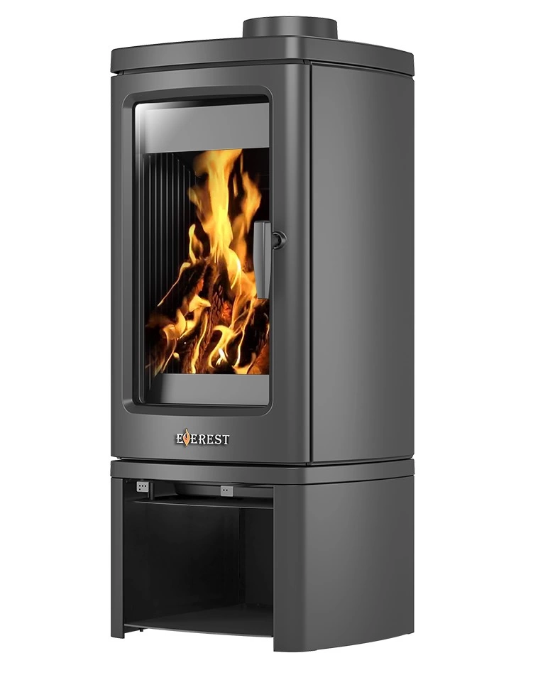 Печь-камин Everest H12M для дома и дачи чугунная на дровах купить в ...